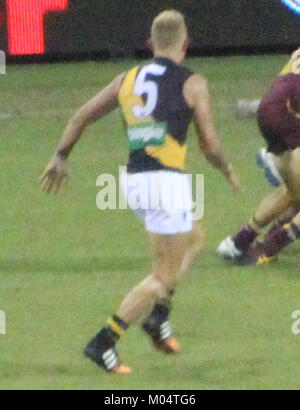 Brisbane Lions players are seen during a Lions AFL training session at ...