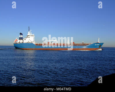 Bro Anton is a ship at the Port of Rotterdam, Holland, captured in a ...