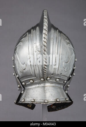 This burgonet, part of the MET collection, is a type of helmet from the ...