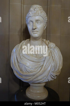 This bust, located in Chatsworth House, Derbyshire, England, showcases ...