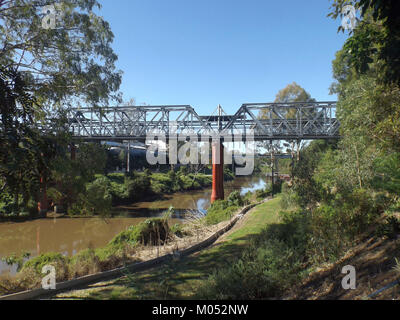The Bremer River in North Ipswich, Queensland, is a significant ...