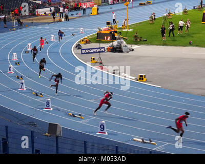 The men's 400m final at the 2016 IAAF World U20 Championships in ...