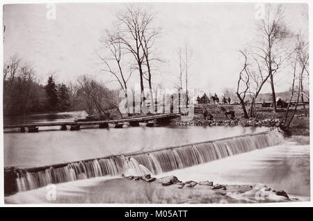 This image depicts the Battle of Blackburn's Ford, a significant early ...