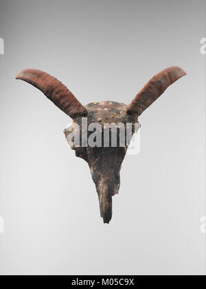 Architectural bucranium depicting an ox skull motif used for classical ...