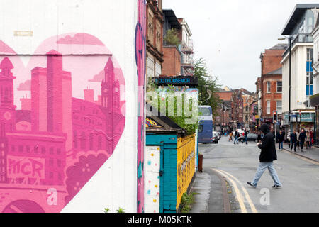 Northern quarter street art, Manchester Stock Photo - Alamy