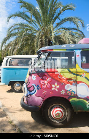 Car painted on a Volkswagen Bus, Mexico City, Mexico Stock Photo - Alamy