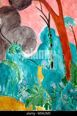 Henri Matisse "Periwinkles/Moroccan Garden" painting is on display in ...