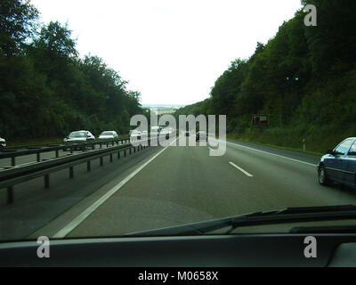 The Bundesautobahn 5 is a major highway in the state of Hessen, Germany ...