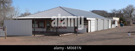 This image shows the office building of Cactus RV Park in Tucumcari ...