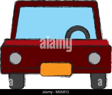 Car frontview symbol Stock Vector Image & Art - Alamy