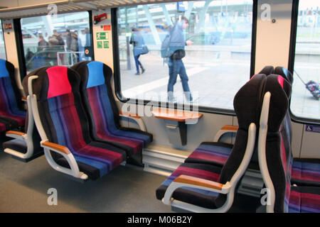 Vintage second class passenger train carriage of type Einheitswagen EW ...