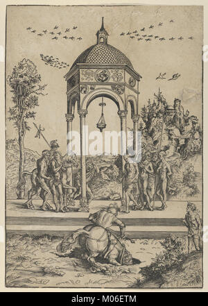 This painting illustrates the legendary scene from Virgil's *Aeneid ...