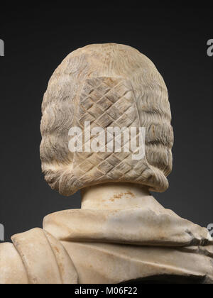 This Roman bust demonstrates detailed facial features and craftsmanship ...