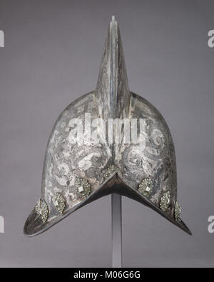 This Morion helmet, part of the MET collection, is a type of Spanish ...