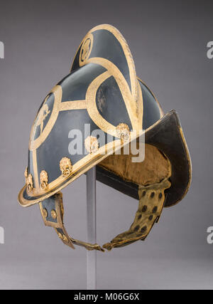 This Morion, a type of helmet worn by soldiers in the 16th century, is ...