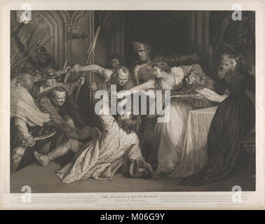 The Murder of David Rizzio (Mary, Queen of Scots witnessing the murder ...
