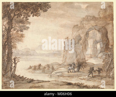 This artwork depicts the mythological scene of Perseus rescuing ...
