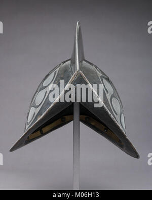 The Renaissance morion helmet worn by soldiers has a high comb and wide ...