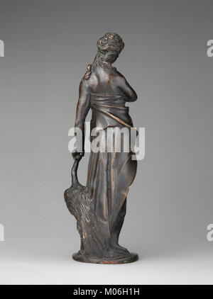 This artwork portrays Juno, the Roman goddess, speaking to the Fates ...