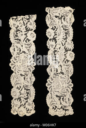 A decorative lappet used in historical garments, illustrating intricate ...