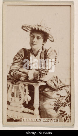 This card features Lillian Lewis from the 'Actresses' series, promoting ...