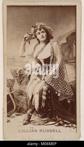 This card depicts Lillian Russell from the Actors and Actresses series ...