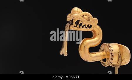 The serpent-shaped labret with an articulated tongue is an ancient body ...
