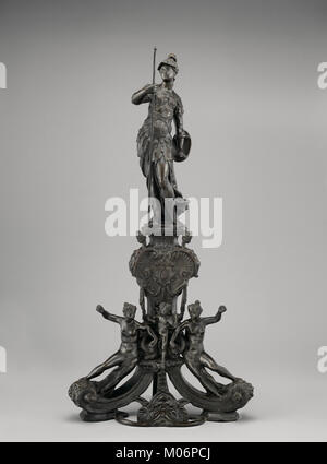 This artwork represents Minerva, Roman goddess of wisdom and war, shown ...