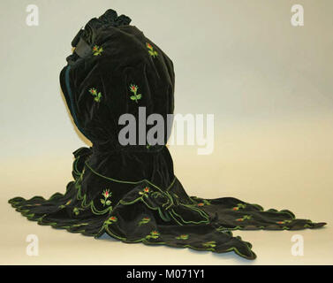 A historical hood from the MET collection, showcasing fabric design and ...