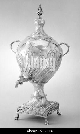This hot water urn illustrates functional design and ornamental ...