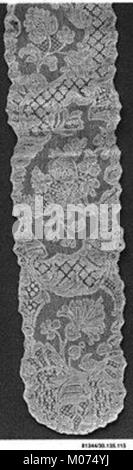This lappet is a textile garment piece featuring detailed embroidery ...