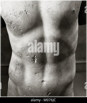 Marble statue of the Diadoumenos (youth tying a fillet around his head ...