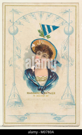 This card depicts Margaret Mather from the 'Actors and Actresses ...