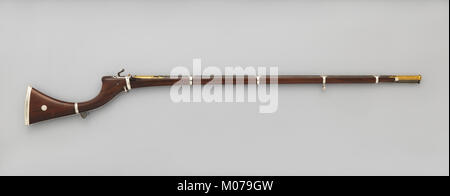 This matchlock gun, part of the MET collection, is an early firearm ...