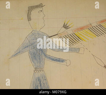 A ledger drawing, part of the Metropolitan Museum of Art's collection ...