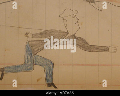 This ledger drawing illustrates style and technique used in documenting ...