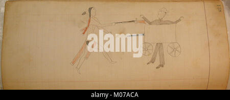 This ledger drawing from the MET collection features a detailed ...