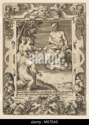 Juno asks Jupiter the Greeks to help, Giulio Bonasone, 1501 - 1580 ...