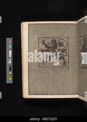 This manuscript album features designs for lace and embroidery ...
