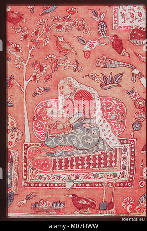 The Kalamkari Rumal is a traditional Indian textile with intricate hand ...