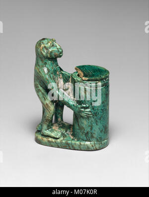 Kohl Tube in the Shape of a Monkey Holding a Vessel, ca. 1550–1450 B.C ...