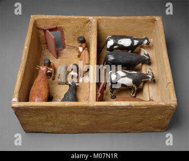 This model from the tomb of Meketre, an ancient Egyptian official ...