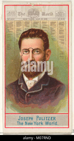 Joseph Pulitzer, The New York World, from the American Editors series ...