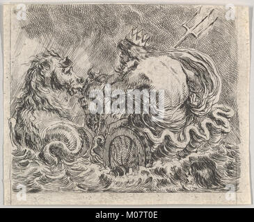 This image depicts a representation of the god Neptune, manufactured by ...