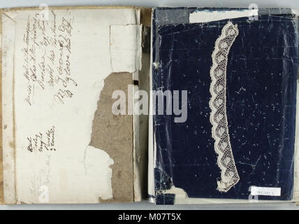 . Lace sample book Stock Photo - Alamy