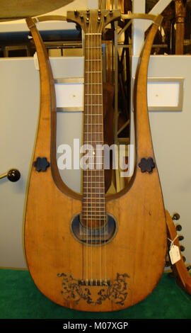 The Lyre Guitar is a hybrid string instrument combining elements of the ...