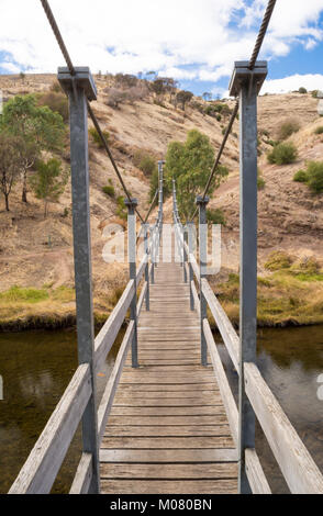 The Old Noarlunga swing bridge built in 1994 crossed the Onkaparinga ...