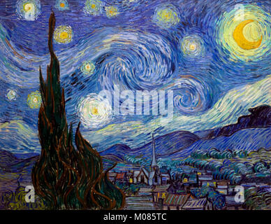 The Starry Night, Vincent Van Gogh Stock Photo - Alamy