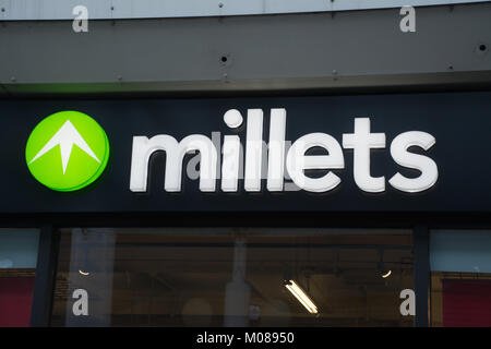 The Millets outdoor clothing shop store in Norwich,Norfolk,Uk Stock ...
