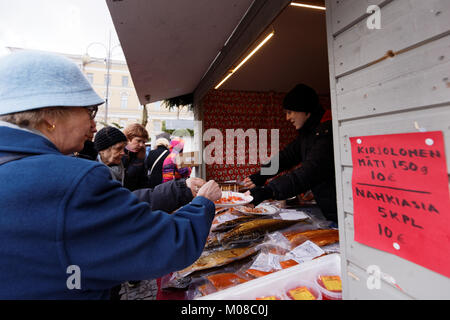 Fish market at Helsinki Market square Stock Photo - Alamy